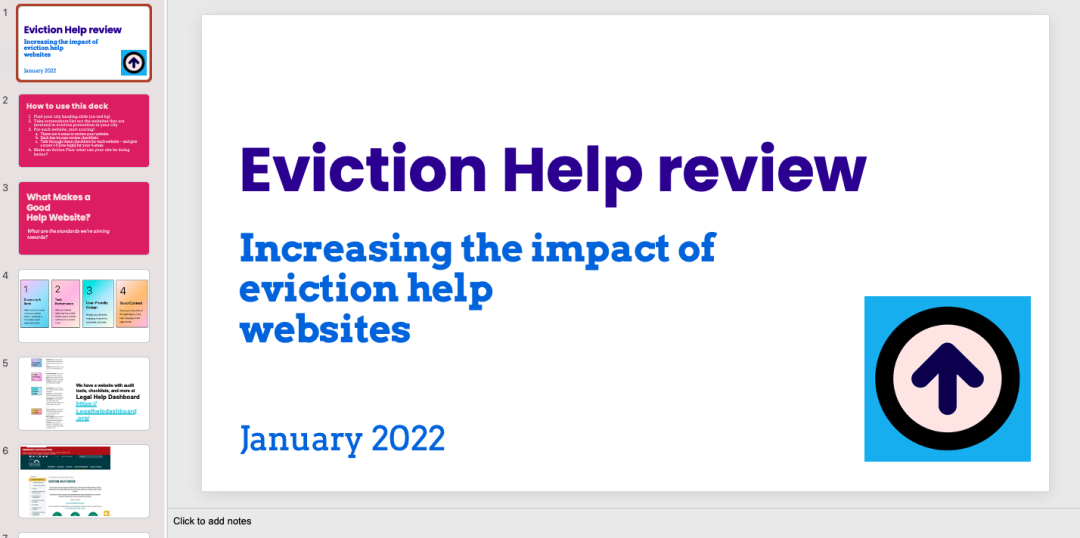 Eviction help webpage guide – Eviction Innovation