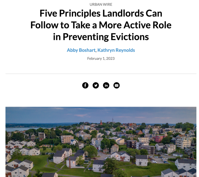 Landlords in Eviction Prevention – Eviction Innovation